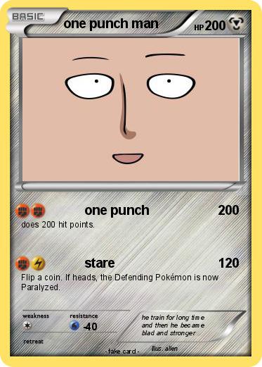 Pokémon one punch man 29 29 - one punch - My Pokemon Card