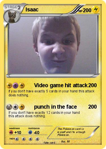 Pokémon Isaac 330 330 - Video game hit attack - My Pokemon Card