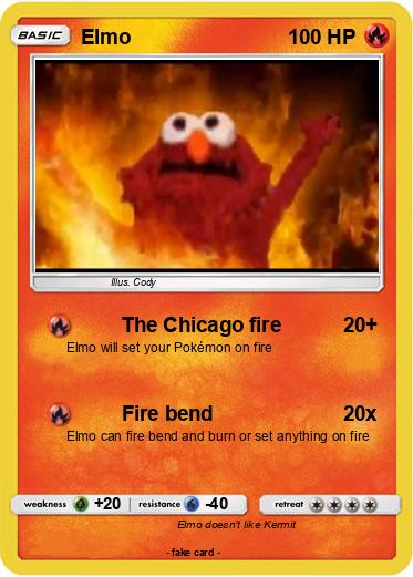 Pokémon Elmo 1365 1365 - The Chicago fire - My Pokemon Card