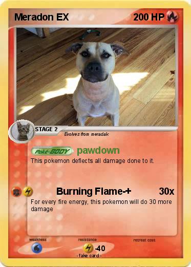 Pokémon Meradon EX - pawdown - My Pokemon Card