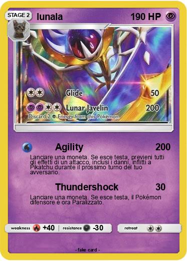Pokémon lunala 609 609 - Agility - My Pokemon Card