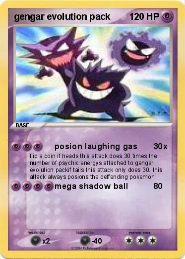 Pokémon gengar evolution pack - posion laughing gas - My Pokemon Card