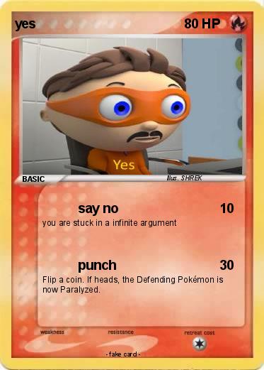 Pokémon yes 146 146 - say no - My Pokemon Card