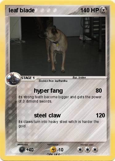 Pokémon leaf blade 3 3 - hyper fang - My Pokemon Card