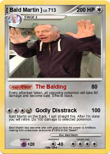 Pokémon Bald Martin 16 16 - The Balding - My Pokemon Card