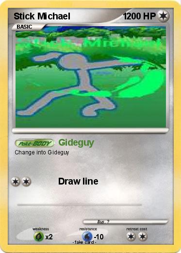 Pokémon Stick Michael 1 1 - Gideguy - My Pokemon Card