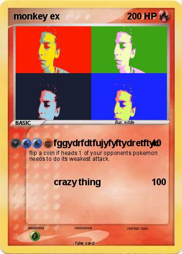 Pokémon monkey ex 8 8 - fggydrfdtfujyfyftydretftyc - My Pokemon Card