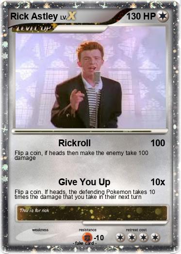 Pokémon Rick Astley 519 519 - Rickroll - My Pokemon Card