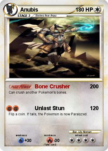 Pokémon Anubis 125 125 - Bone Crusher - My Pokemon Card