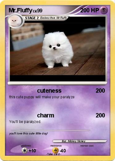 Pokémon Mr Fluffy 14 14 - cuteness - My Pokemon Card