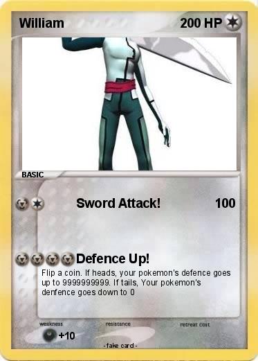 Pokémon William 485 485 - Sword Attack! - My Pokemon Card