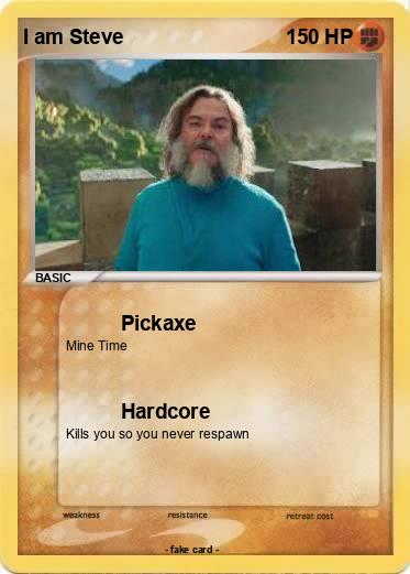 Pokémon I am Steve 1 1 - Pickaxe - My Pokemon Card