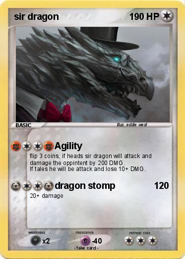 Pokémon sir dragon - Agility - My Pokemon Card