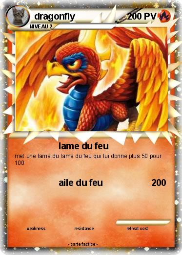 Pokémon dragonfly 27 27 - lame du feu - Ma carte Pokémon