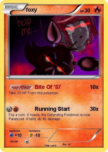 Pokémon foxy 757 757 - Bite Of '87 - My Pokemon Card