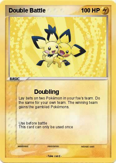 Pokémon Double Battle 2 2 - Doubling - My Pokemon Card