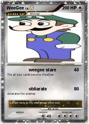 Pokémon WeeGee 481 481 - weegee stare - My Pokemon Card