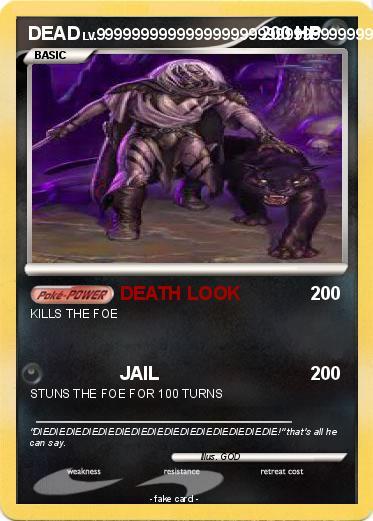 Pokémon DEAD 664 664 - DEATH LOOK - My Pokemon Card