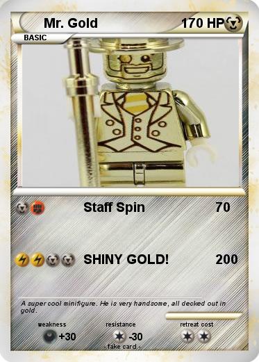 Pokémon Mr Gold 21 21 - Staff Spin - My Pokemon Card