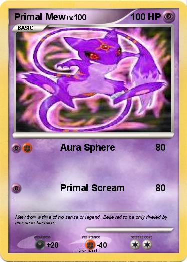 Pokémon Primal Mew - Aura Sphere - My Pokemon Card