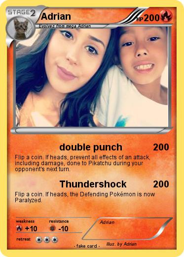 Pokémon Adrian 314 314 - double punch - My Pokemon Card
