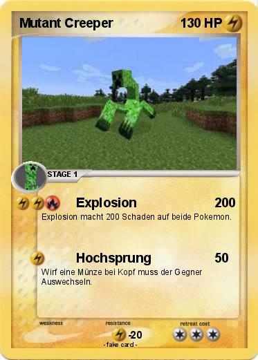 Pokémon Mutant Creeper 218 218 - Explosion - My Pokemon Card