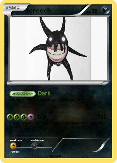 Pokémon screech 48 48 - Dark - My Pokemon Card