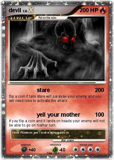 Pokémon devil 910 910 - stare - My Pokemon Card