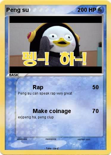 Pokémon Peng su 1 1 - Rap - My Pokemon Card
