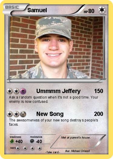 Pokémon Samuel 501 501 - Ummmm Jeffery - My Pokemon Card