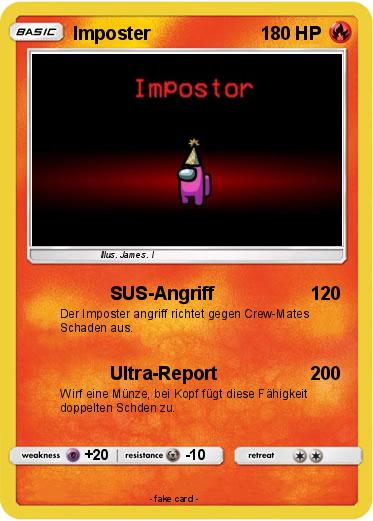 Pokémon Imposter 209 209 - SUS-Angriff - My Pokemon Card