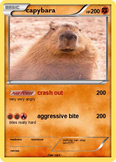 Pokémon capybara 237 237 - crash out - My Pokemon Card