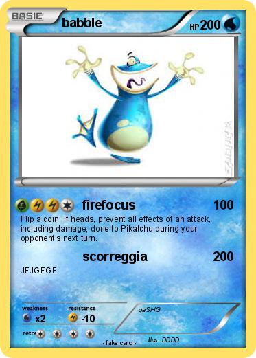 Pokémon babble - firefocus - My Pokemon Card