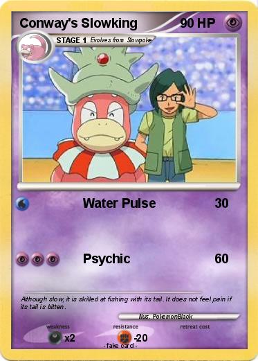 Pokémon Conway s Slowking - Water Pulse - My Pokemon Card