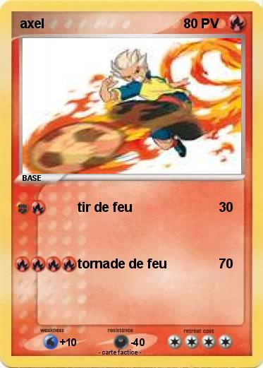 Pokémon axel 1377 1377 - tir de feu - Ma carte Pokémon
