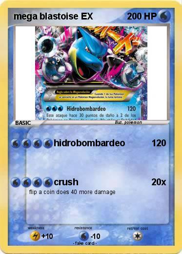 Pokémon mega blastoise EX 53 53 - hidrobombardeo - My Pokemon Card