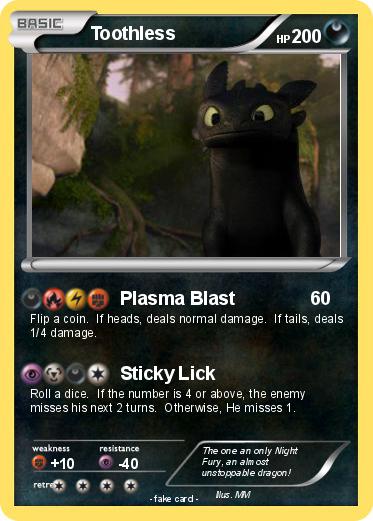 Pokémon Toothless 255 255 - Plasma Blast - My Pokemon Card