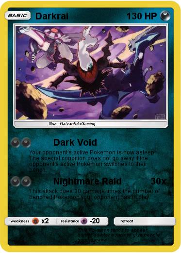 Pokémon Darkrai 5393 5393 - Dark Void - My Pokemon Card