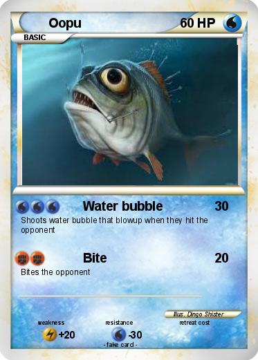 Pokémon Oopu - Water bubble - My Pokemon Card