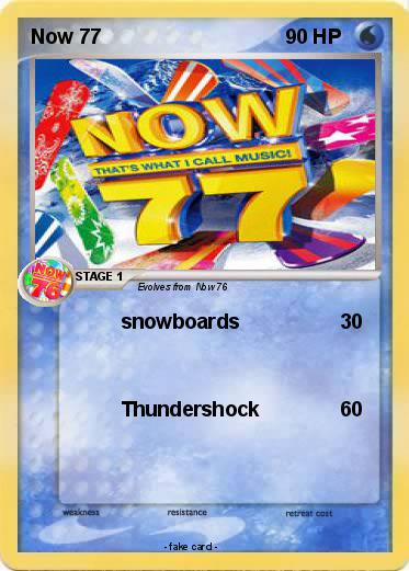 Pokémon Now 77 1 1 - snowboards - My Pokemon Card