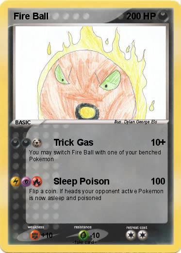 Pokémon Fire Ball 152 152 - Trick Gas - My Pokemon Card