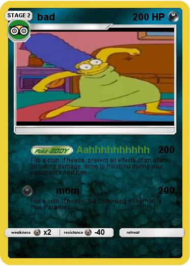 Pokémon bad 1490 1490 - Aahhhhhhhhhh - My Pokemon Card