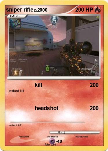 Pokémon sniper rifle 23 23 - kill - My Pokemon Card