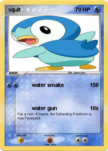 Pokémon squit 4 4 - water smake - My Pokemon Card