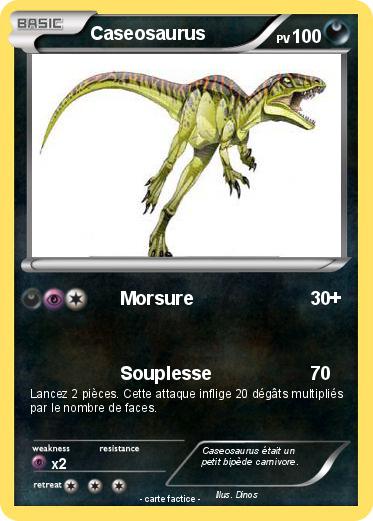 Pokémon Caseosaurus - Morsure - Ma carte Pokémon