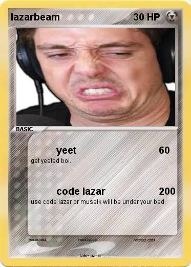 Pokémon lazarbeam 106 106 - yeet - My Pokemon Card