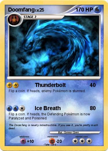 Pokémon Doomfang - Thunderbolt - My Pokemon Card