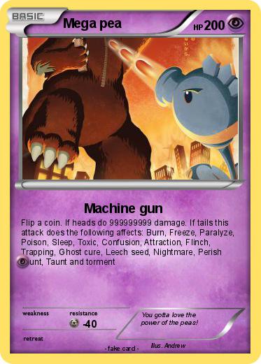 Pokémon Mega pea - Machine gun - My Pokemon Card