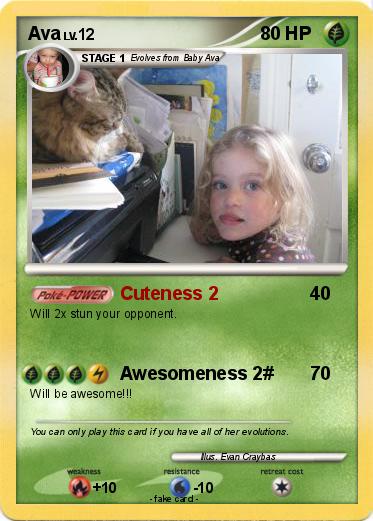 Pokémon Ava 63 63 - Cuteness 2 - My Pokemon Card