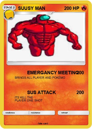 Pokémon SUSY GUY - EMERGANCY MEETING - My Pokemon Card